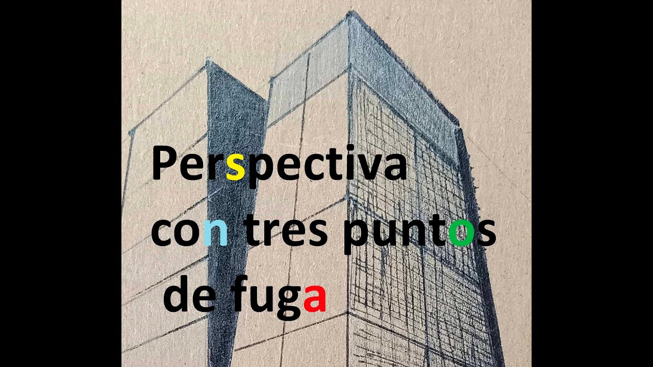 Como aprender perspectiva con tres puntos de fuga en tres minutos - YouTube