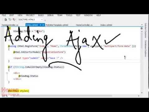 Submit MVC Form with jQuery Ajax Upload File | ASP.NET MVC Tutorials for Beginners - YouTube