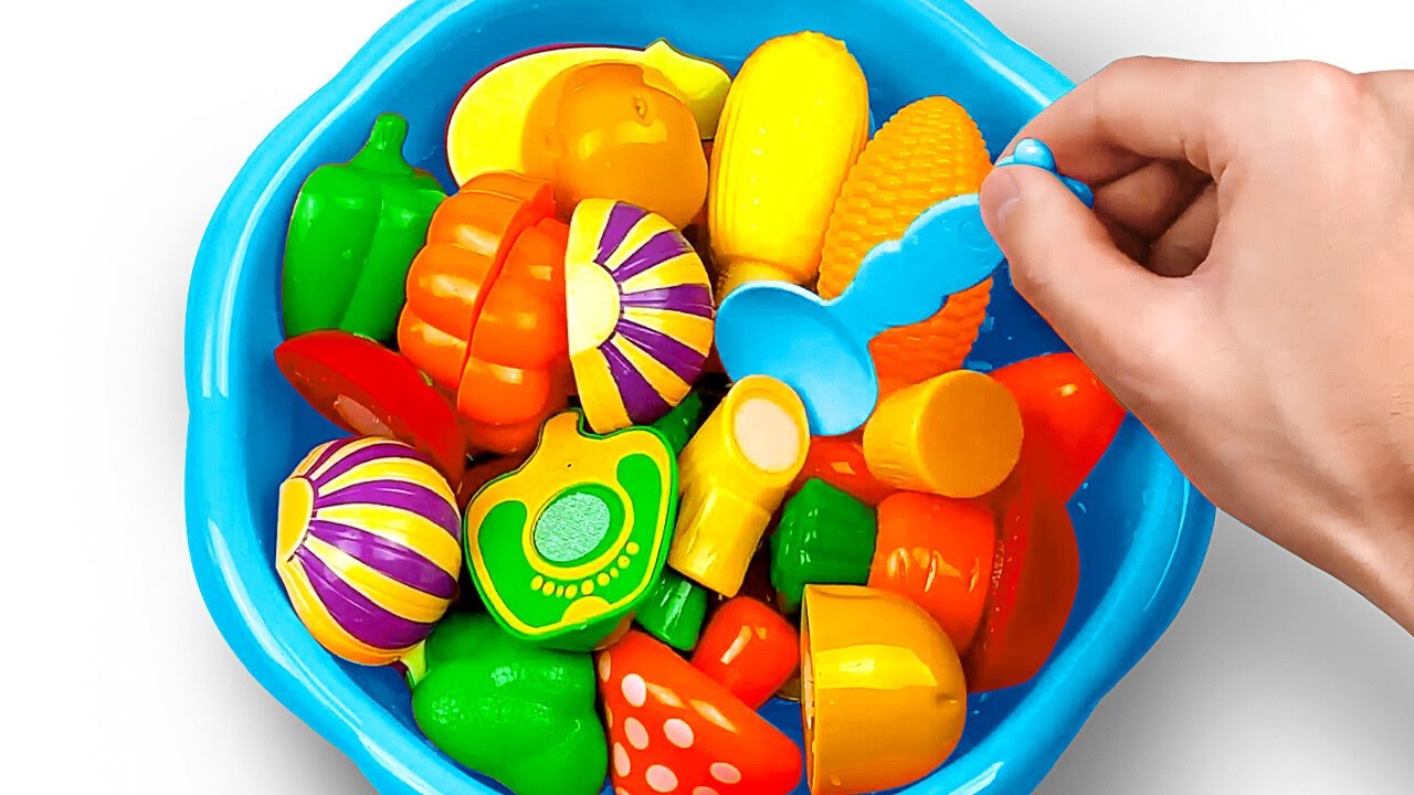 Let’s Make Soup! 🥦 Learn Vegetables with Toy Food - YouTube