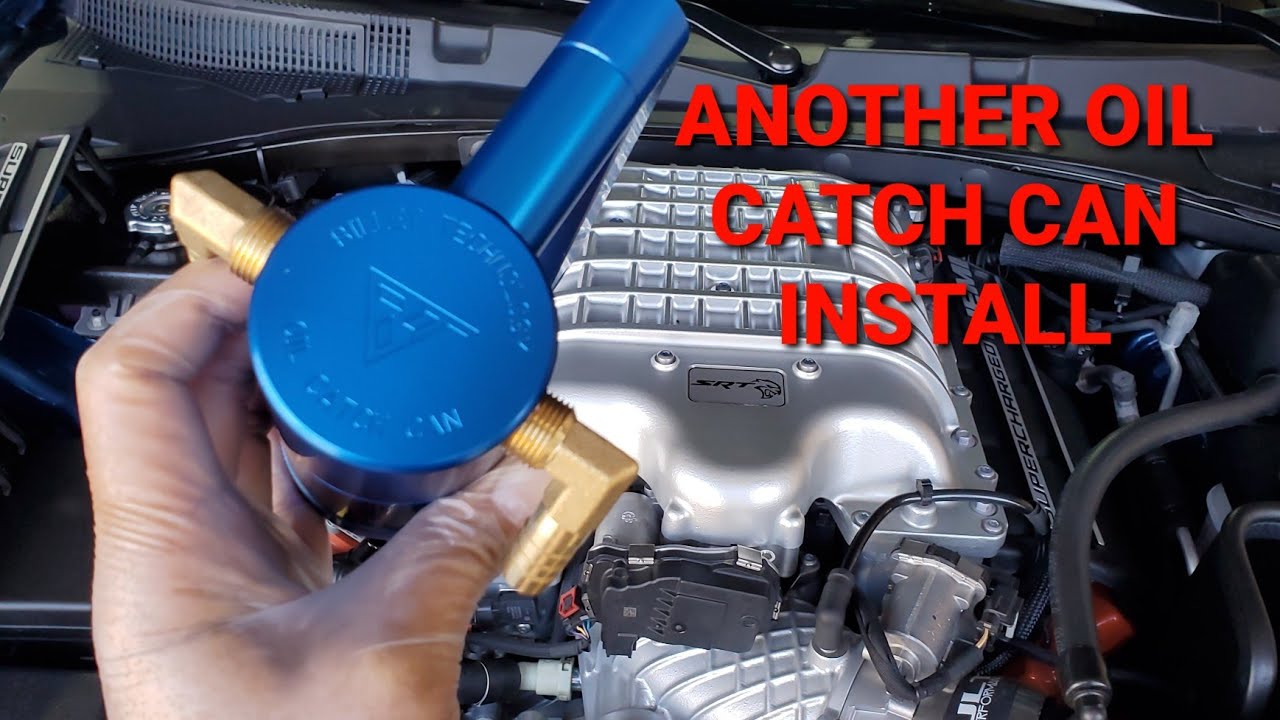 2021 HELLCAT WIDEBODY BILLET TECHNOLOGY OIL CATCH CAN INSTALL. - YouTube