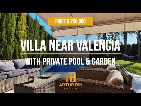 👉VILLA FOR SALE: A Beautiful Oasis Just 25 Minutes From Valencia