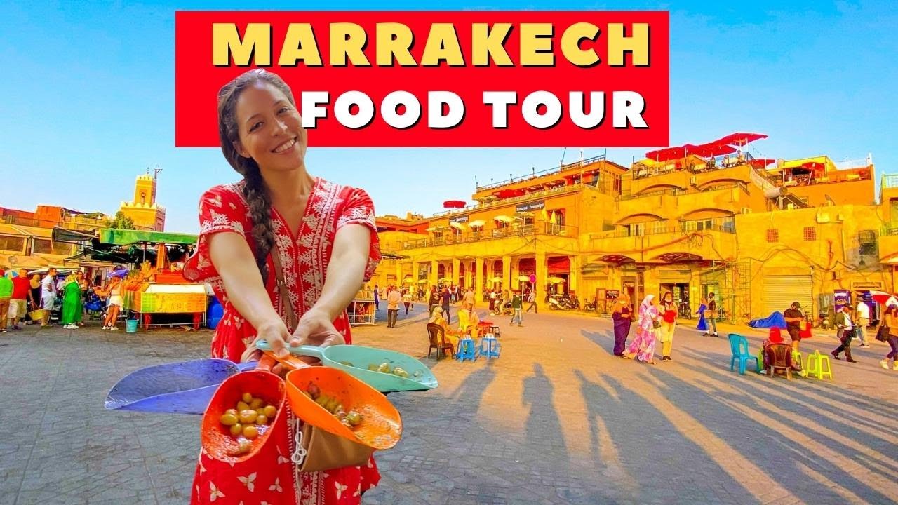 Marrakech Street Food Tour- 9 Stops of Moroccan Food in Marrakesh - YouTube