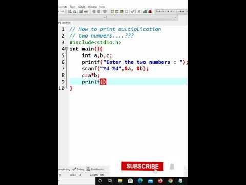 C Language Multiplication Two Numbers Easy Way l #ytshorts #trendingshorts #cprogramming #c ...