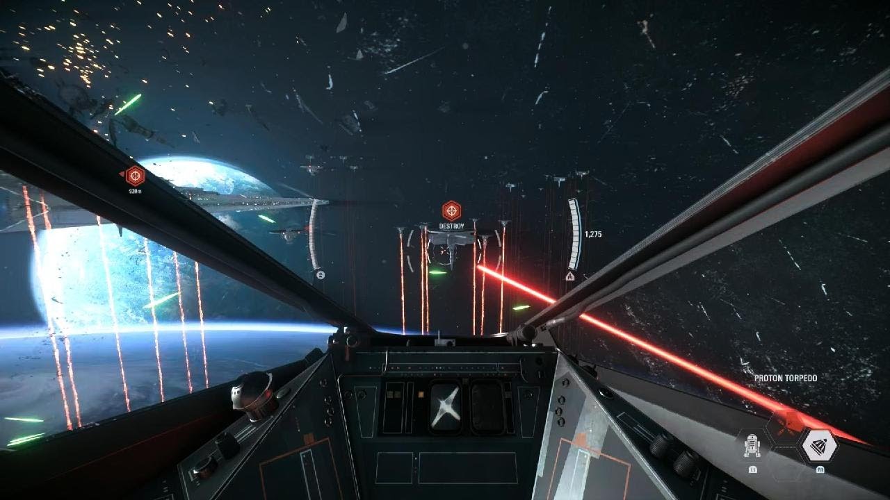 STAR WARS Battlefront II satellite destroying - YouTube