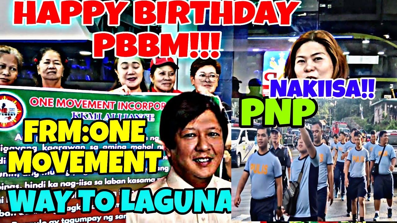 HAPPY BIRTHDAY PBBM!!FRM;ONE MOVEMENT,PNP AND BUREAU OF FIRE PROTECTION ...