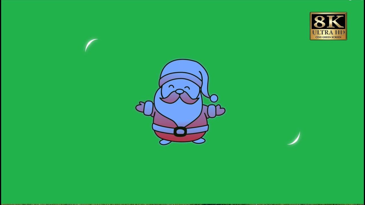 Santa claus green screen animation download - YouTube