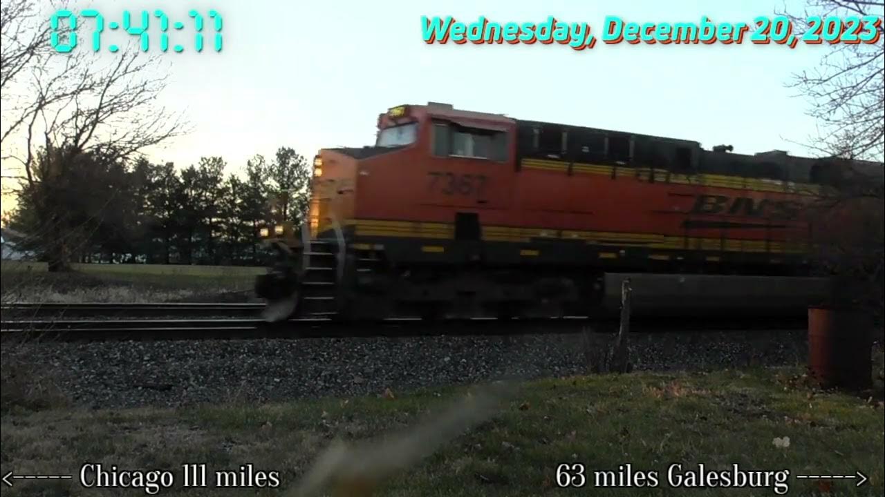 12/20/23 BNSF Mendota Sub Trains w/ IAIS 507, Screaming #5 Bell, Hybrid K5LAs - YouTube