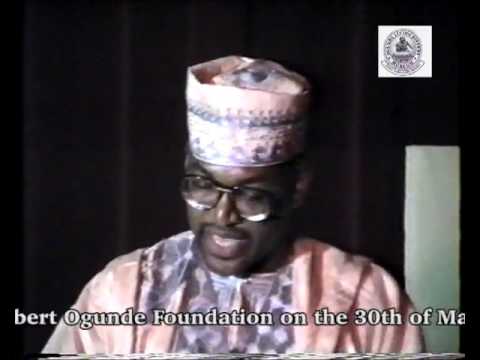 Family Speech Delivered By Mr Wemimo Ogunde - YouTube
