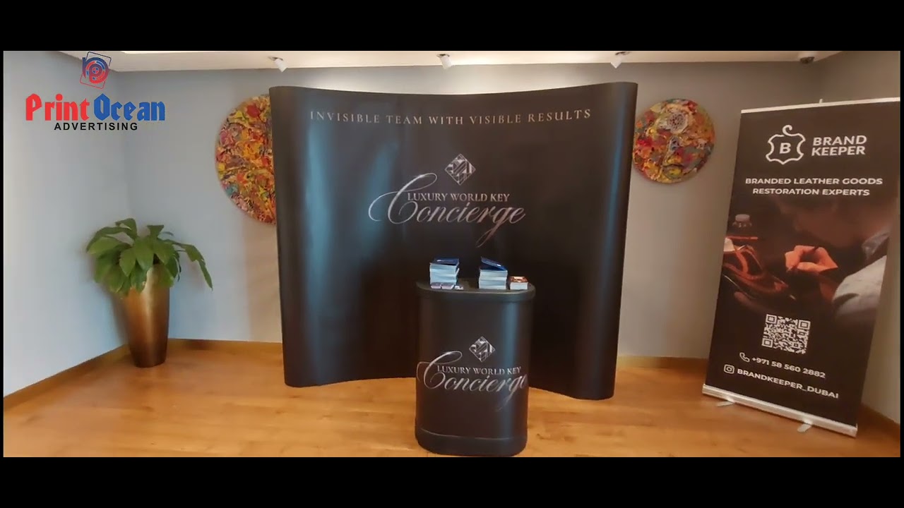Pop Up Display Curve Magnet Backdrop #event #qualityprinting #dubai # ...