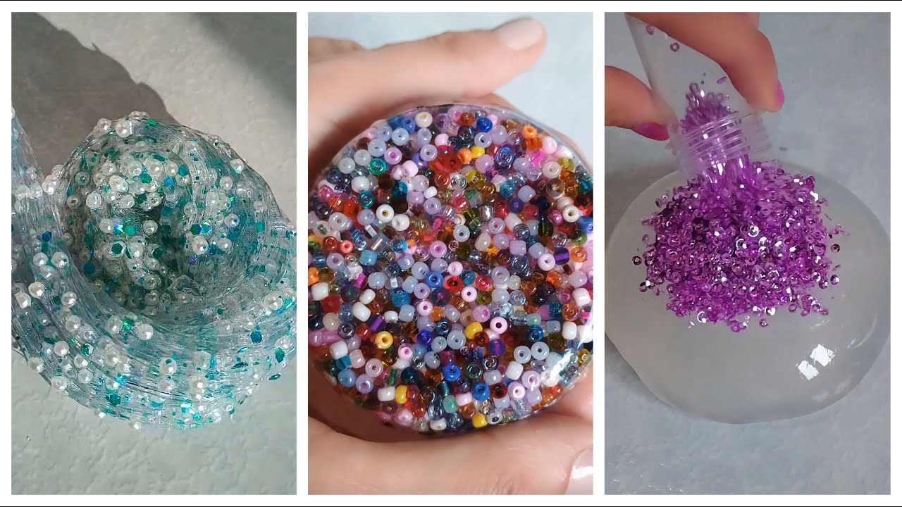 Slime ASMR | Satisfying Sounds With Slime 🩵 ♥️ 🩷 💚 - YouTube