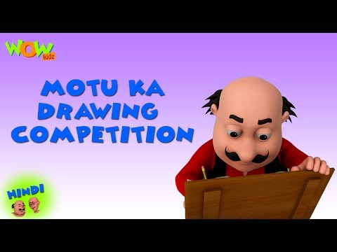 Motu Patlu Cartoons In Hindi |  Animated cartoon | Drawing Competition | Wow Kidz