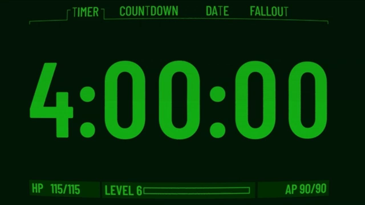 4 Hour timer | 240 minutes timer | Fallout - YouTube