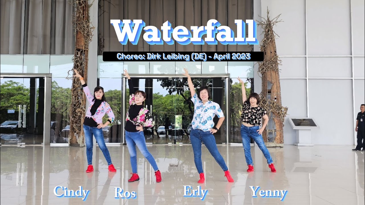 Waterfall Line Dance - YouTube
