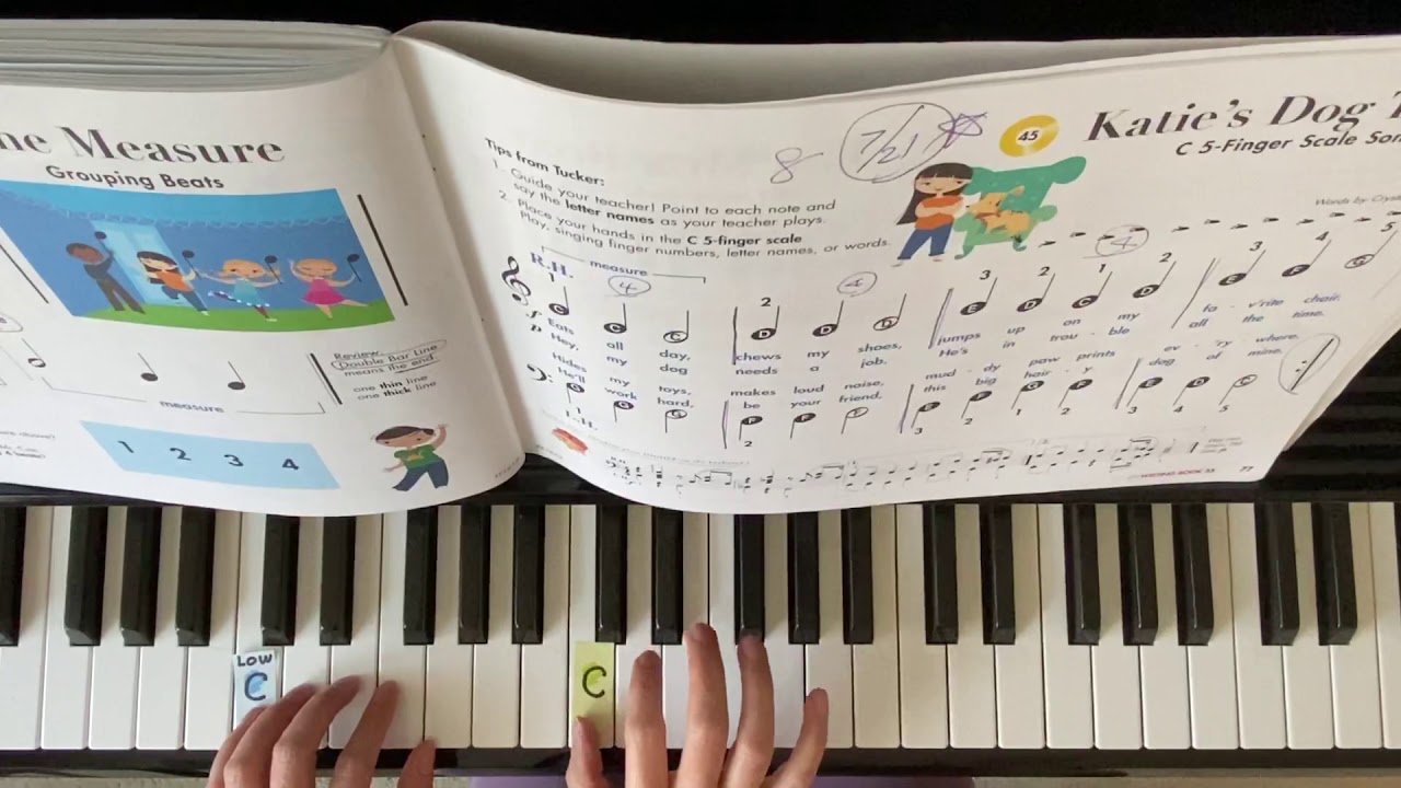 Katie’s Dog Tucker”My First Piano Adventure Lesson Book A - YouTube