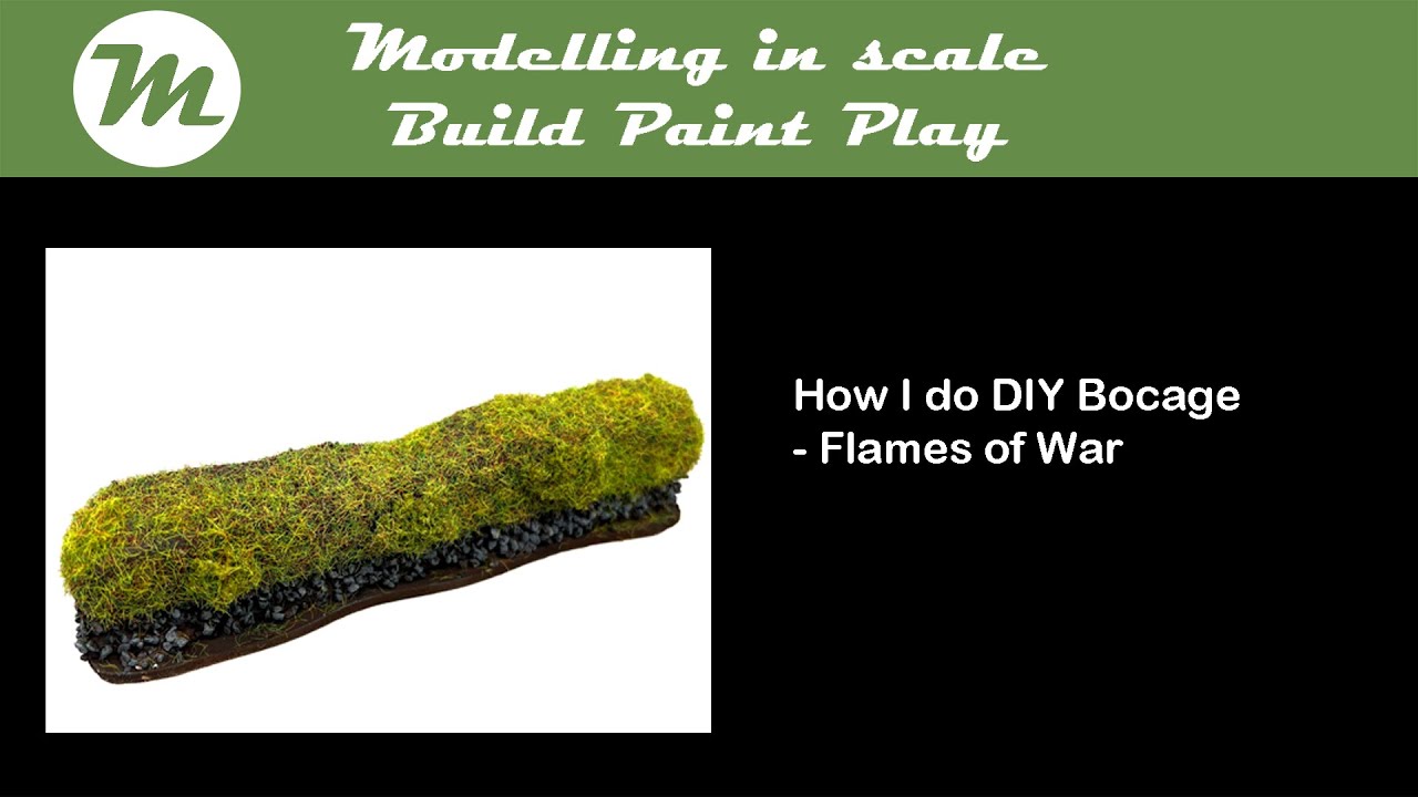 How I create bocage for 15mm flames of war - YouTube