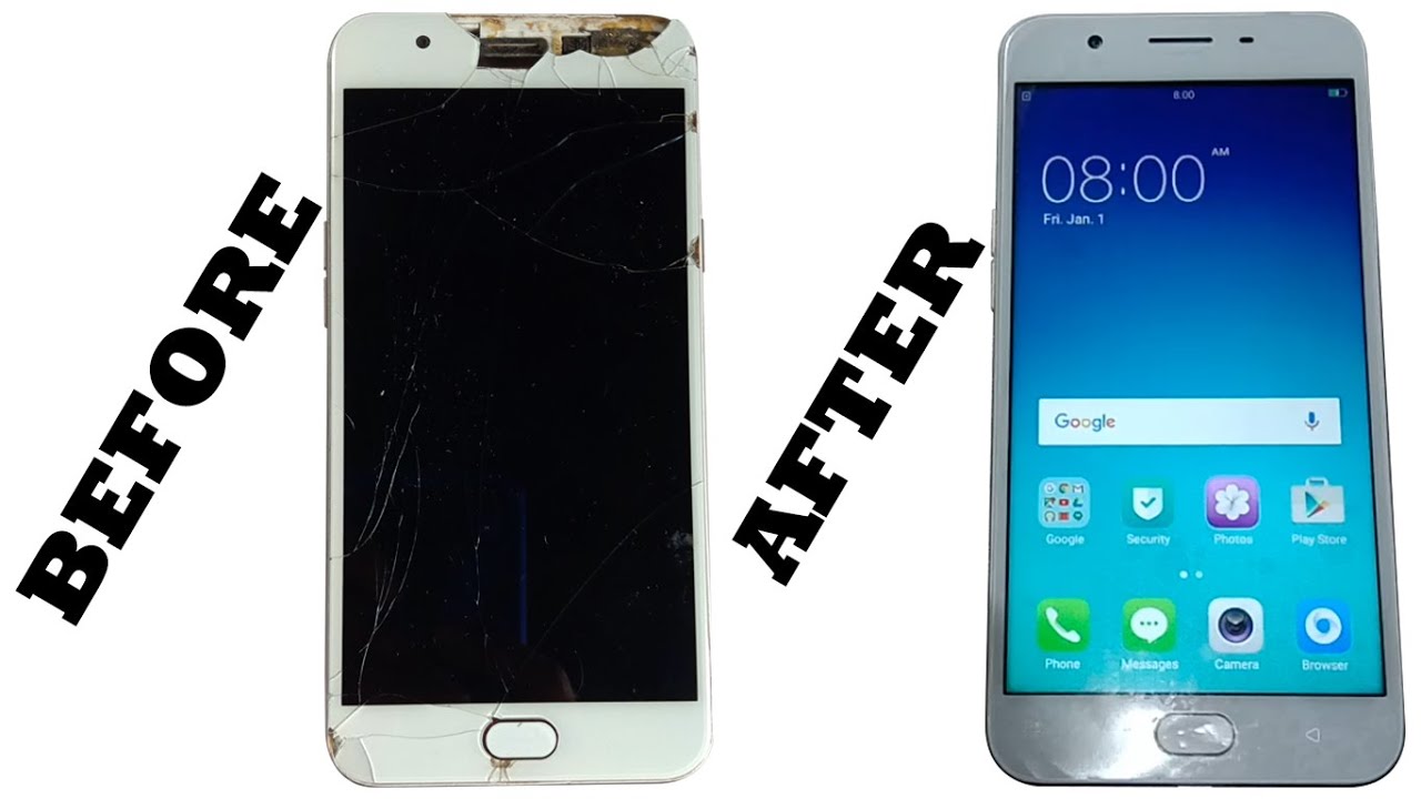 Fixing an Oppo F1s with Broken Screen and Frame - YouTube