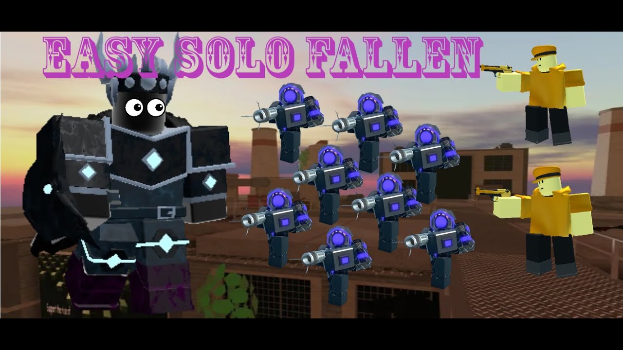 HOW TO SOLO FALLEN MODE WITH GOLD SCOUT | Roblox Tower Defense ...