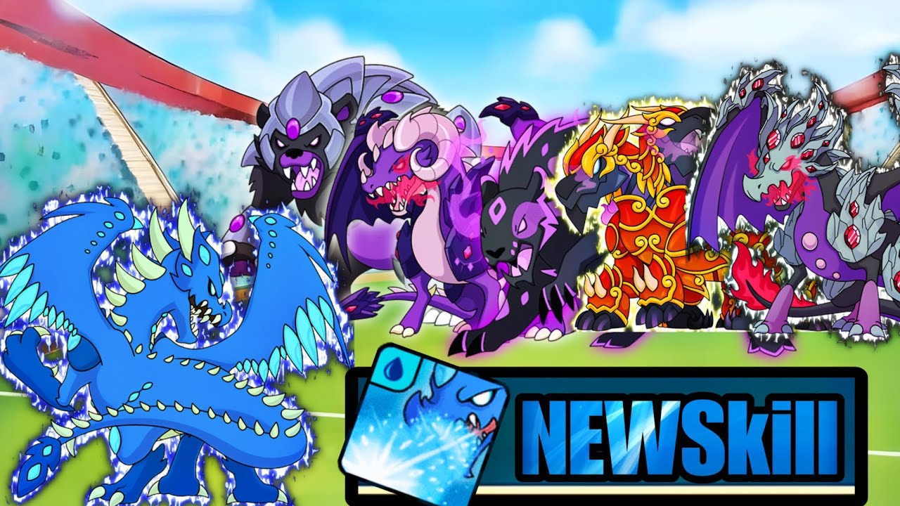 ARAGONGX New Skill vs all Dark type dynamons 😱 Battle In Dynamons world ...