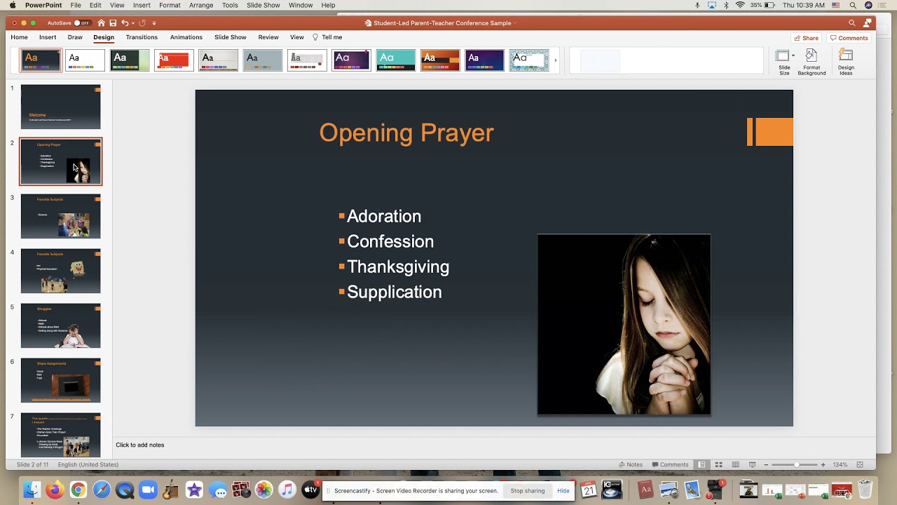 Student Led Parent-Teacher Conference PowerPoint - YouTube