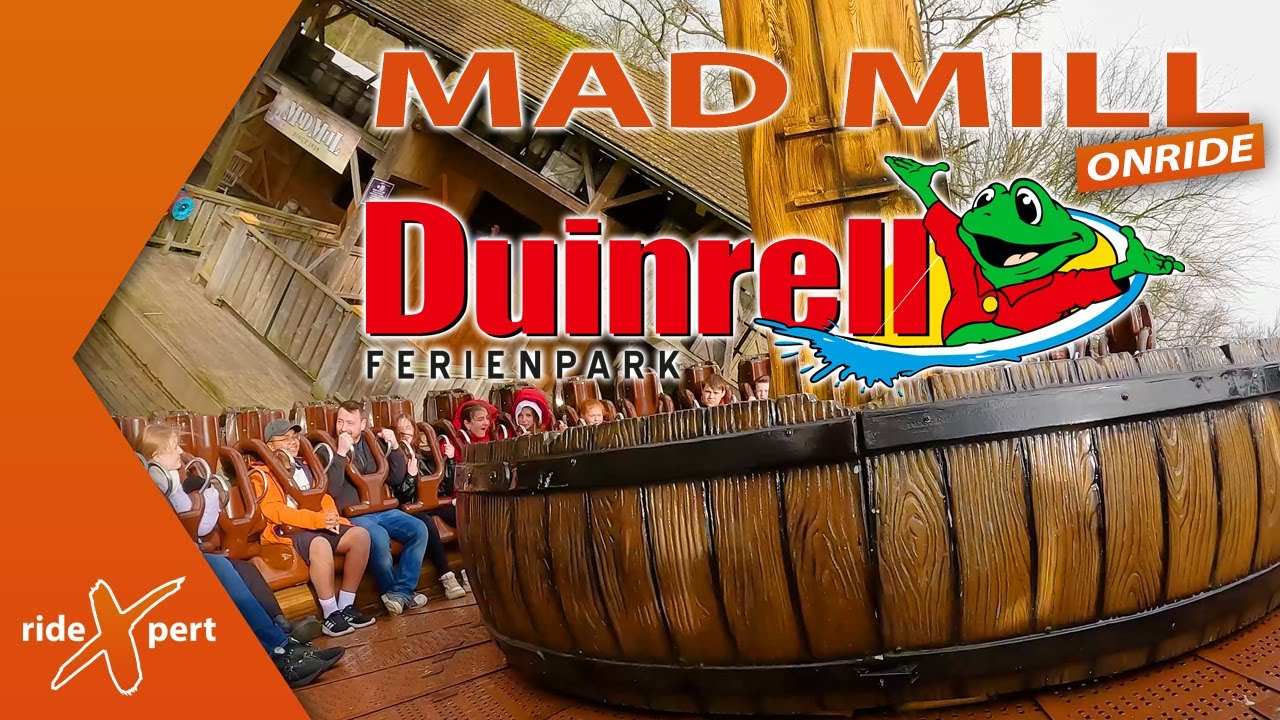 Mad Mill | Duinrell Ferienpark | On- & Offride by RideXpert in 4K - YouTube