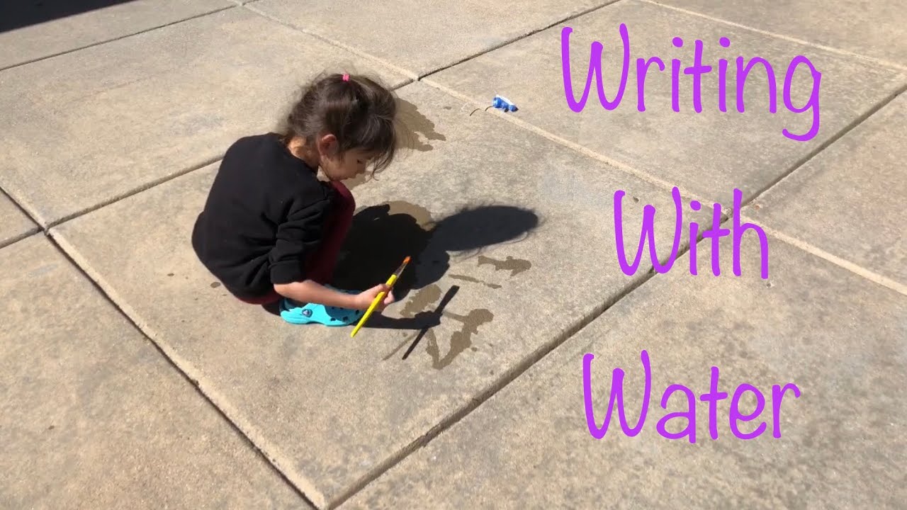 Writing with Water - YouTube