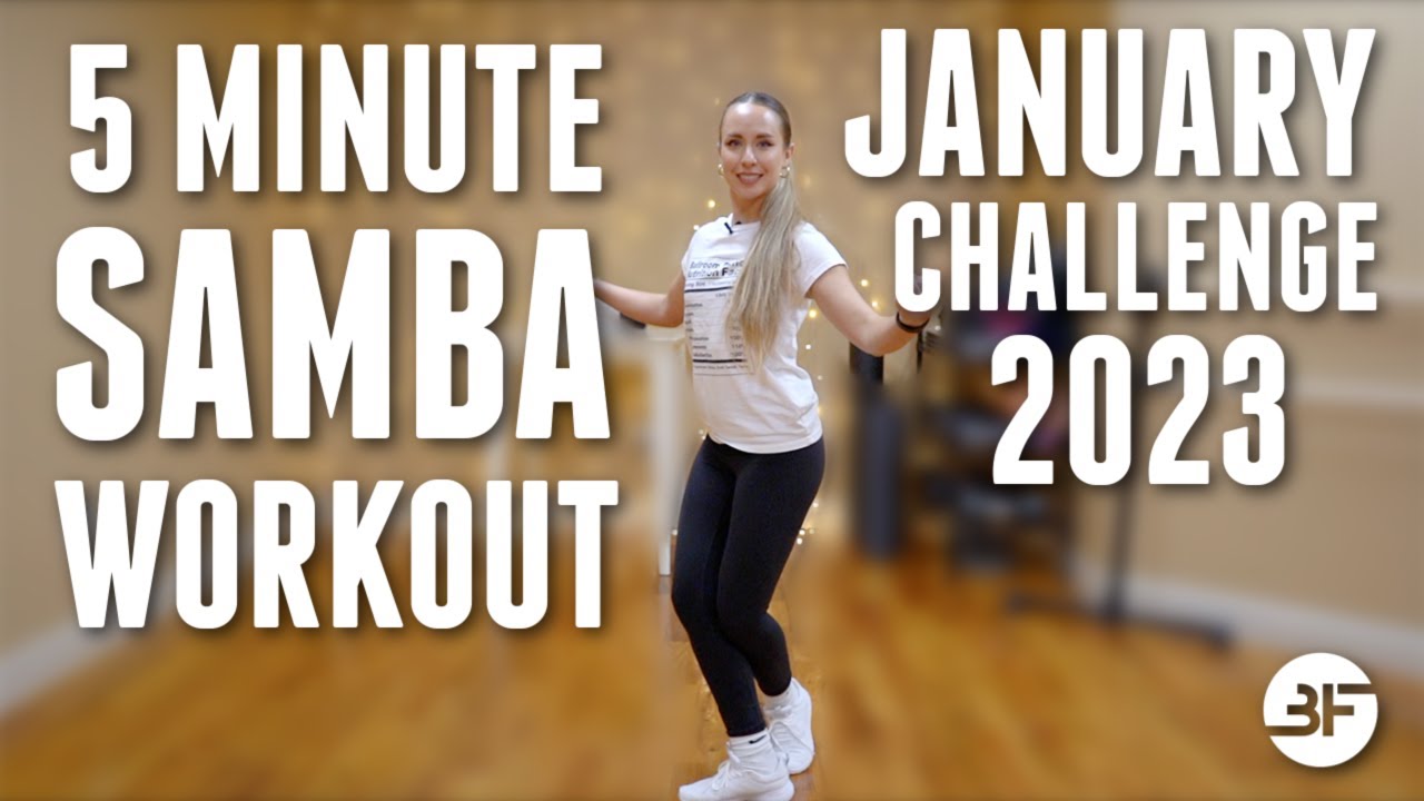5 Minute Samba Workout for Beginners | January Challenge 2023 (Week 4 ...