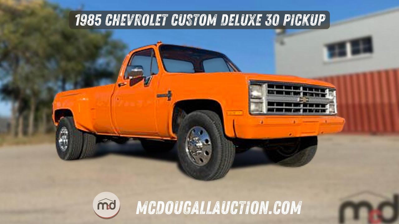 1984 Chevrolet Custom Deluxe 30 Pickup Truck - YouTube
