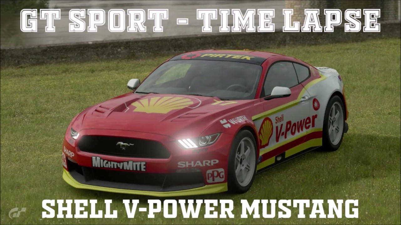 Shell V Power Racing Mustang Time Lapse Livery - YouTube