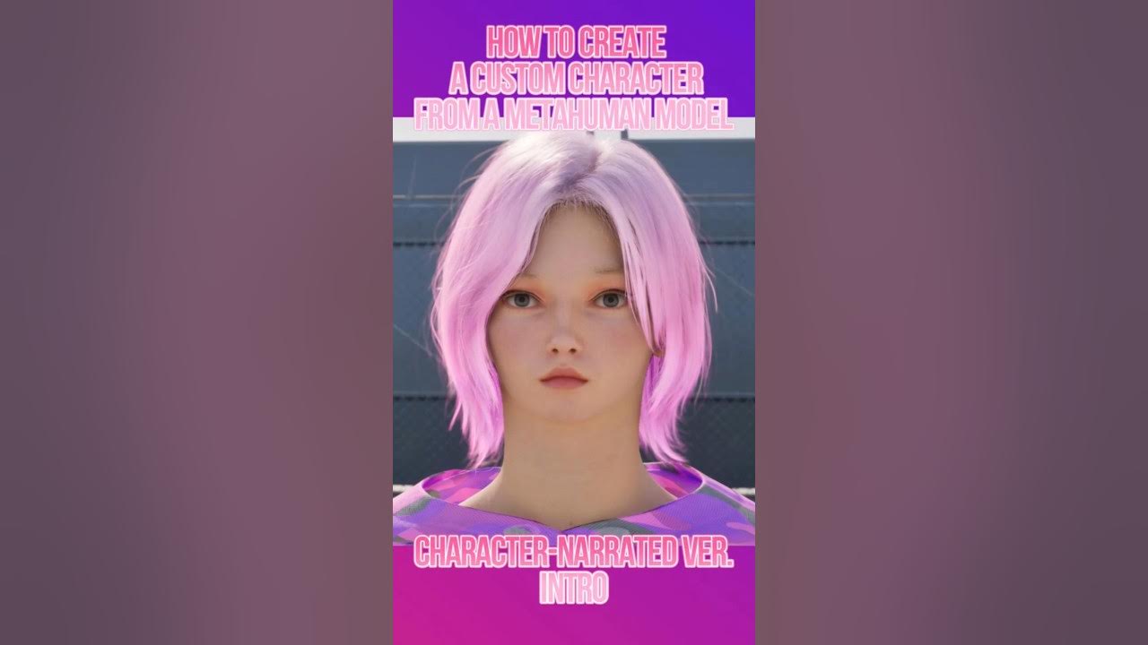How to create a custom character from a MetaHuman model. Tutorial. #ue5 #b3d #metahuman #gamedev ...