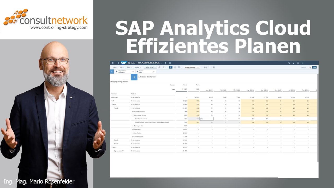 SAP Analytics Cloud: Effizientes Planen - YouTube