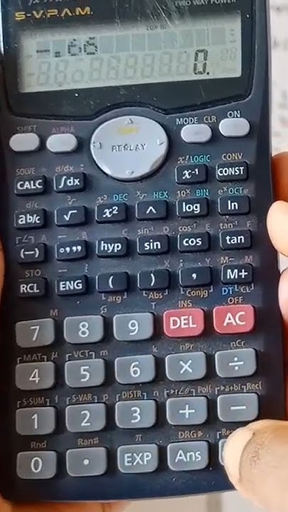 solving equations with 3 unknowns using scientific calculator - YouTube
