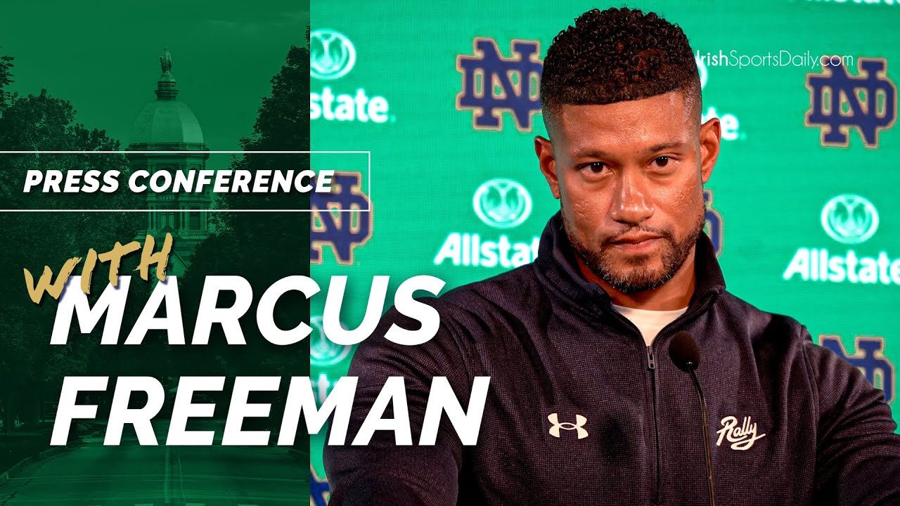 Notre Dame HC Marcus Freeman on Injuries, Replacing Jaden Mickey ...