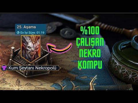 %100 Kum Şeytanı Nekropolü. ( Sand Devil ) 25. Aşama Kolay Takım. Raid Shadow Legends