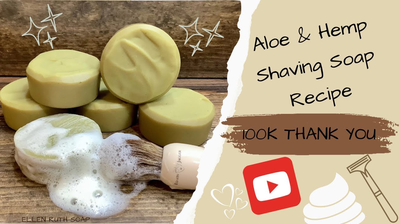 100k YouTube Button ️ + Sharing my Classic Cold Process Shaving Soap ...