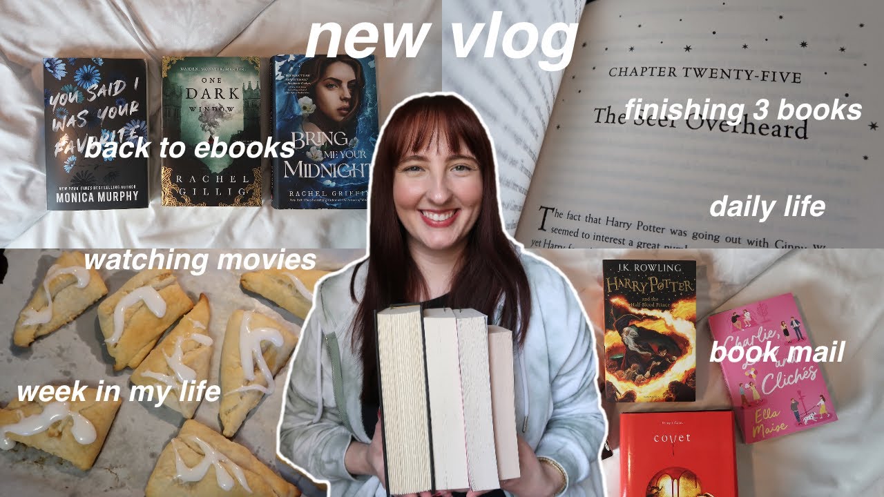 week in my life: reading 5 books, back to reading ebooks, unboxing book ...