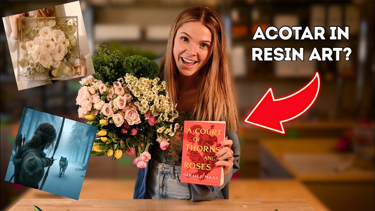 ACOTAR Spring Court | Artist Preserves Flowers IN RESIN - YouTube