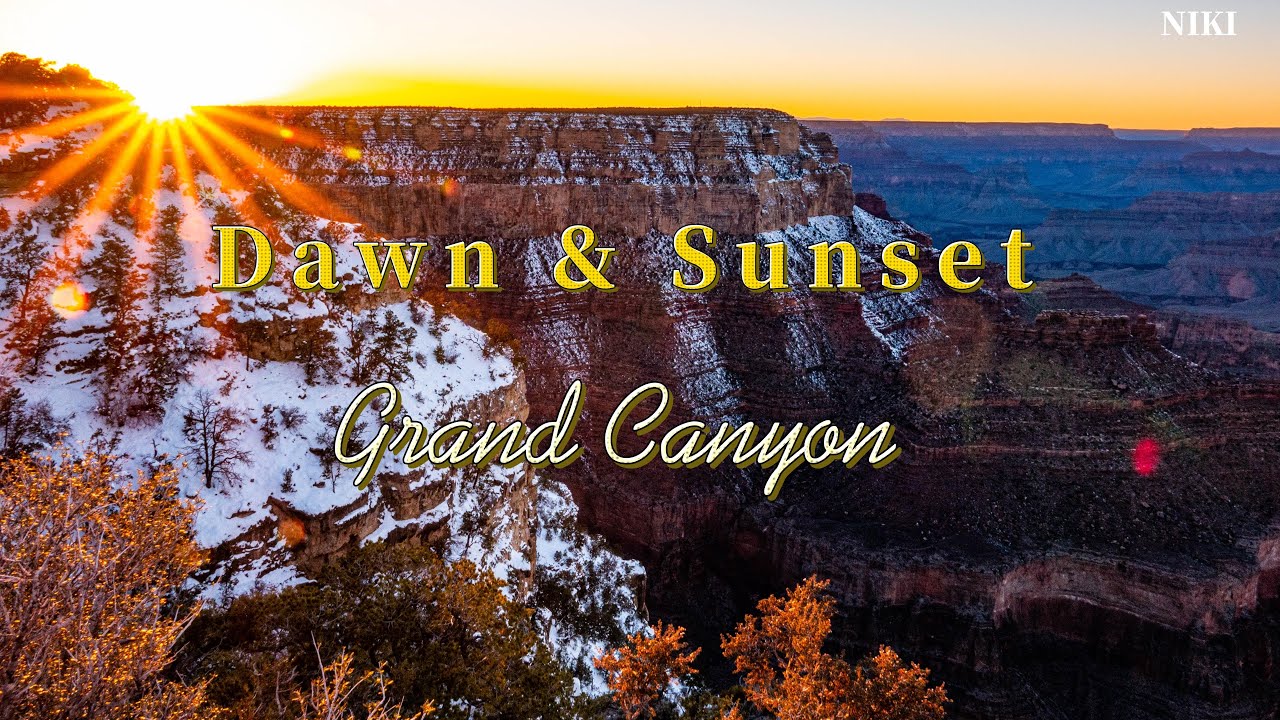 Dawn & Sunset in Grand Canyon 大峽谷日出與夕陽美景 - YouTube