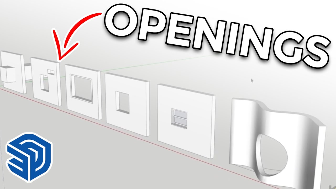 How to create Openings in Sketchup? | Top 6 Ways to Create Holes ...