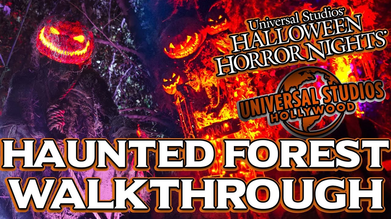 Haunted Forest Walkthrough at HHN USH 2022 - YouTube