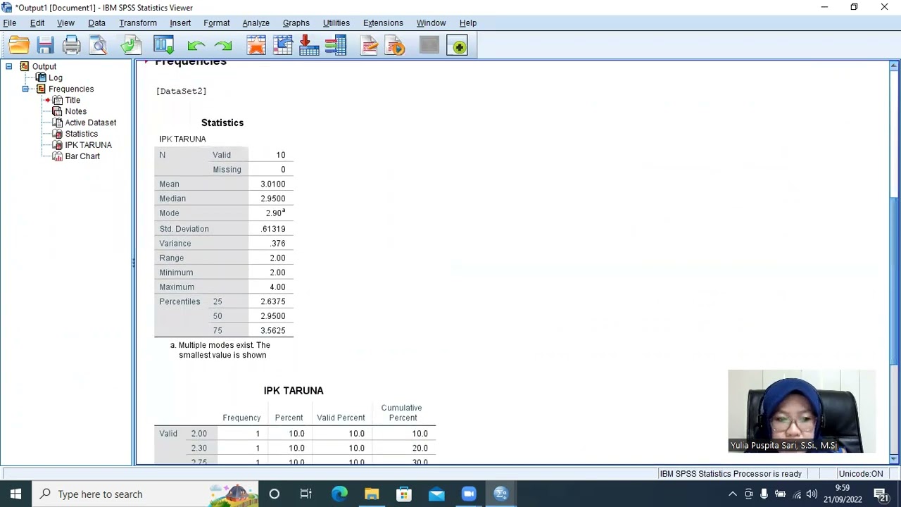 Tutorial Statistika Deskriptif - YouTube