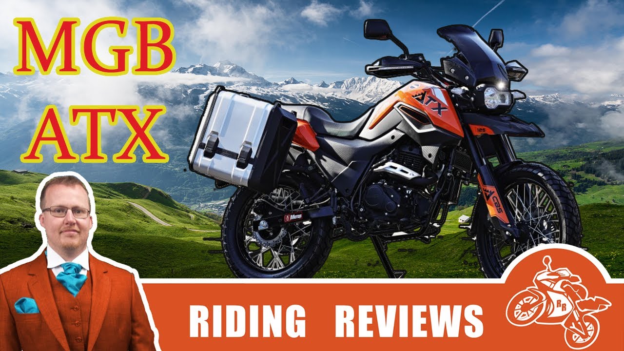 MGB ATX 125cc adventure bike road test - YouTube