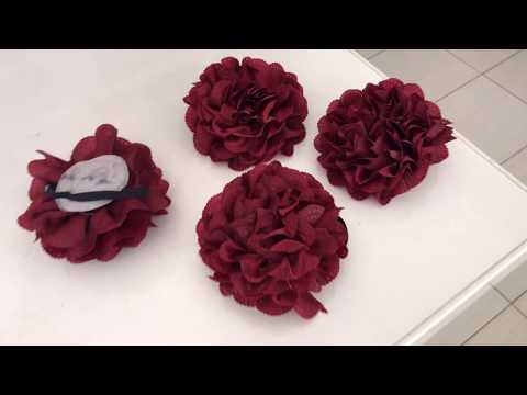 Organze Kına El Gülü Bordo