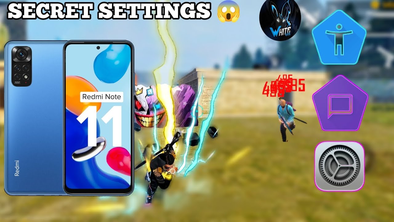 REDMI NOTE 11 FREE FIRE SECRET SETTINGS SENSITIVITY+HUD AIM LOCK 🔐DPI😱😱 ...