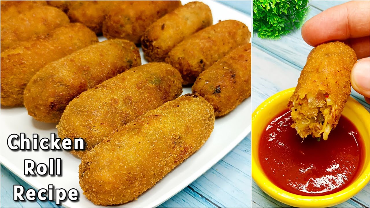 Easy Recipes | Chicken Roll Recipe | Indian Recipes | Breakfast recipe ...