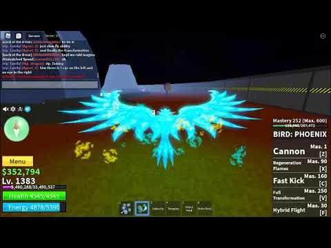 Phoenix showcase. Blox fruits - YouTube
