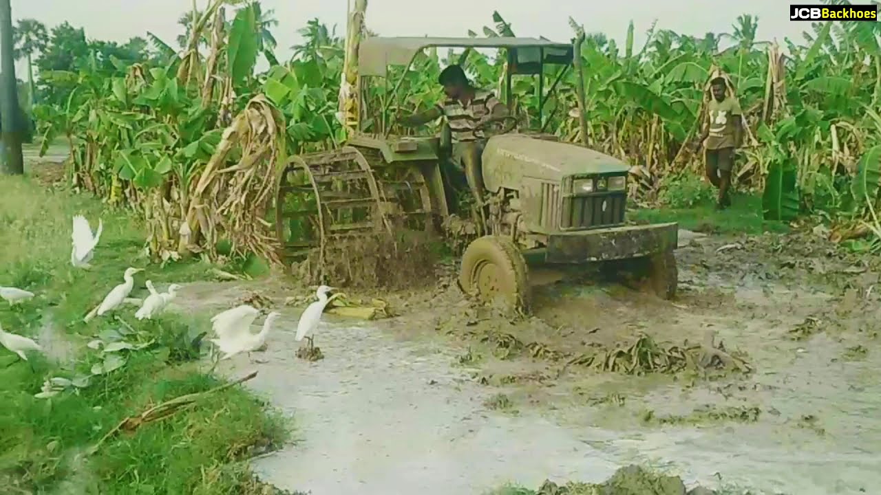 Amazing tractor | Puddling | John Deere tractor | Cage wheel | amazing ...