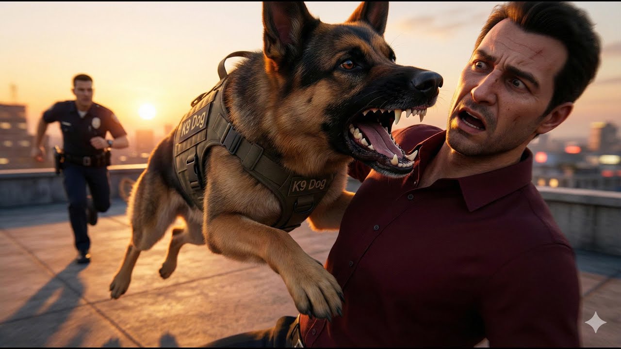 K9 HERO 🐾 Takes Down SKYSCRAPER Sniper! | K9 Dog - YouTube