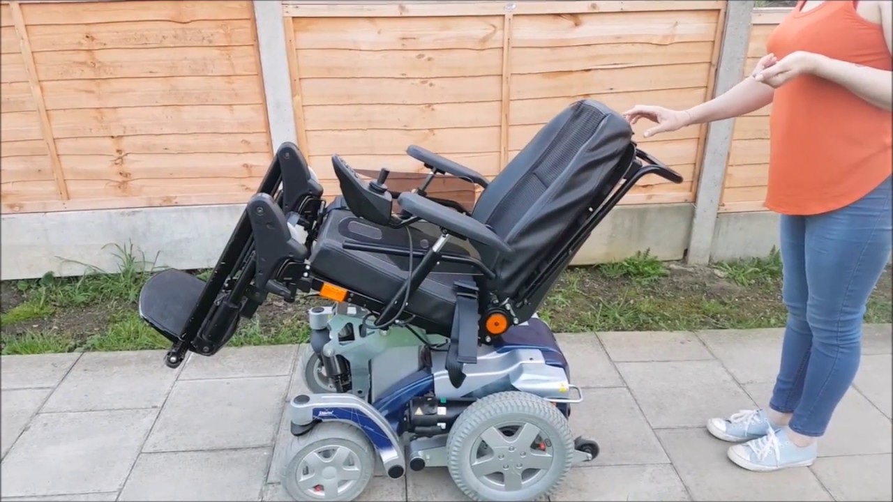 Invacare storm electric powered wheelchair. - YouTube