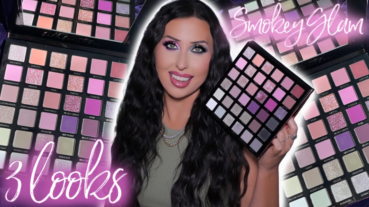 SMOKEY GLAM from BELLA BEAUTE BAR | 3 LOOKS + LOTS OF SWATCHES - YouTube