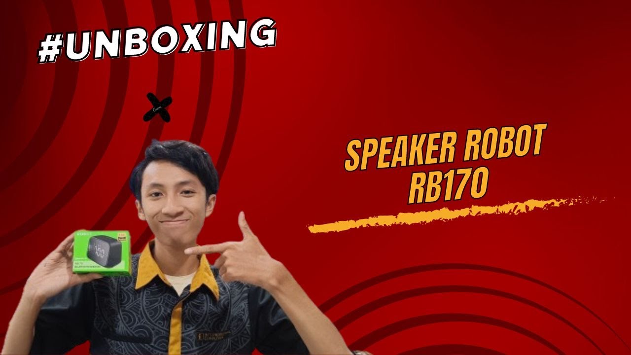 UNBOXING & REVIEW SINGKAT SPEAKER ROBOT RB170 - YouTube